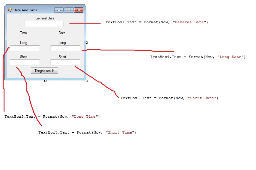 Visual Basic 2008: Format date and time | Tulisan Anyar