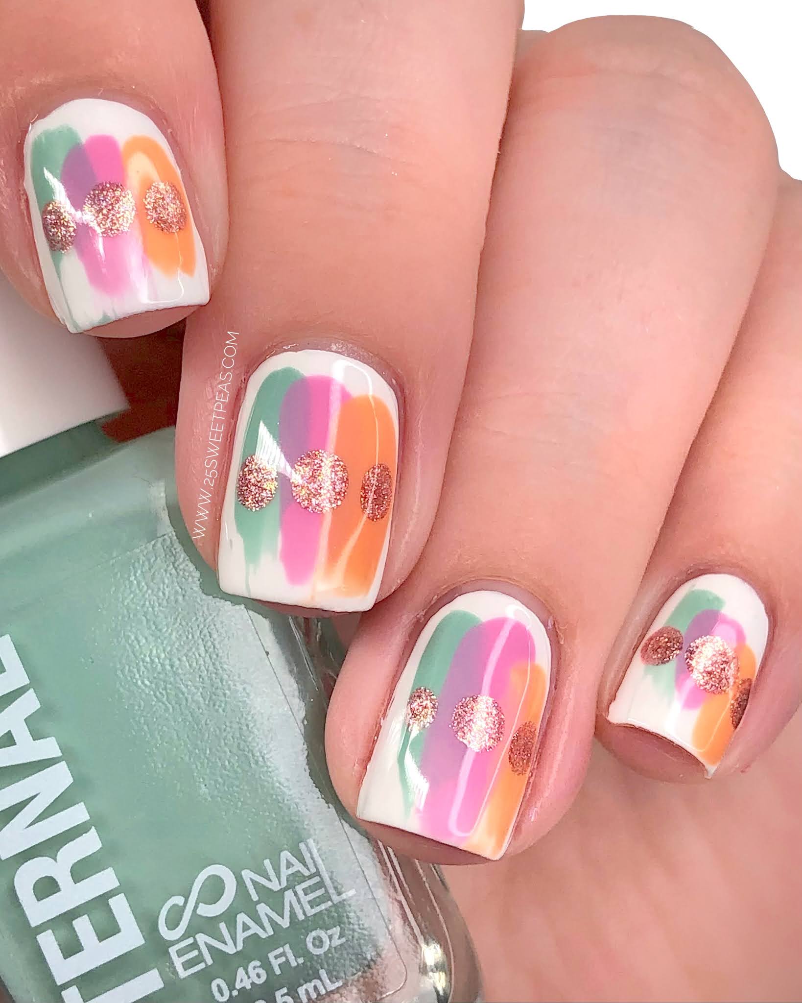 Abstract Nails for All Seasons — 25 Sweetpeas