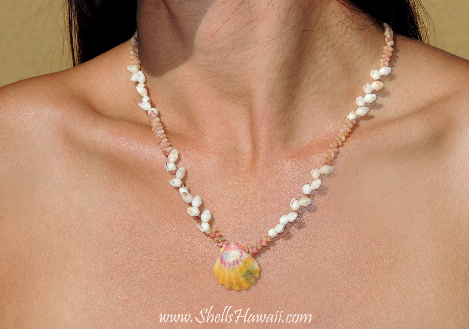 Kahelelani & Sunrise shell jewelry by.... Janjira: Hawaiian shell leis