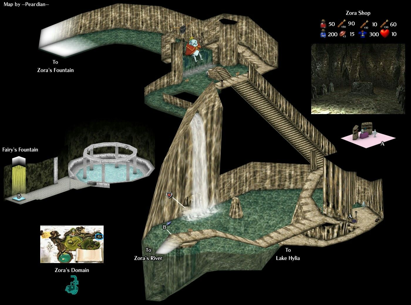 O Atlas de Hyrule: Zora’s Domain ao longo dos anos - Nintendo Blast