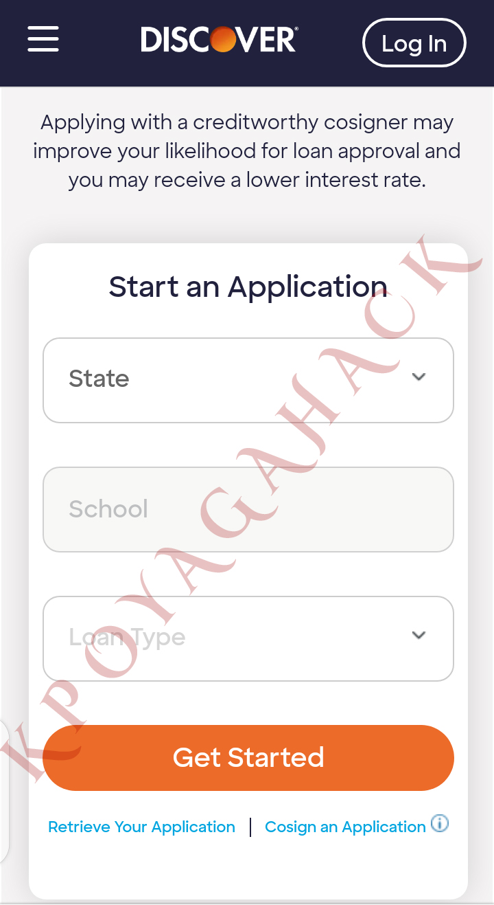 Discover Student Loans Method