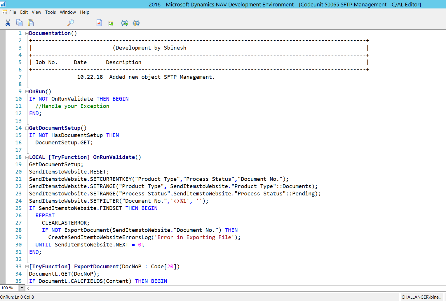 Microsoft Dynamics NAV By Binesh & Shilpa: SFTP Management using WinSCP