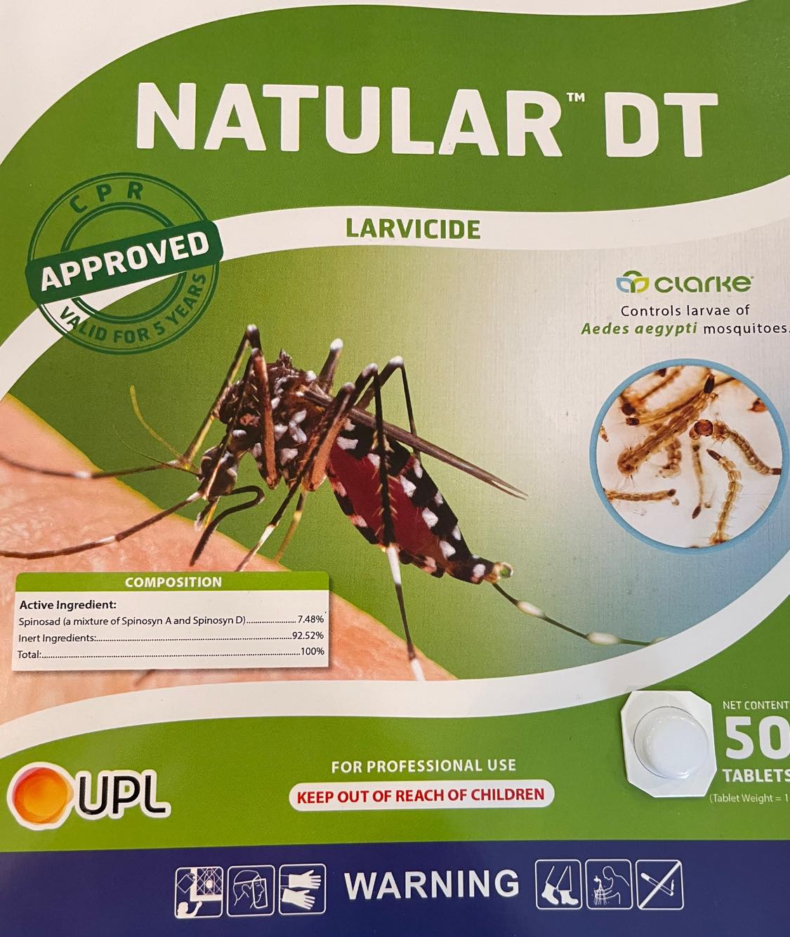 Purple Plum Fairy: Larvicidal Efficacy of Natular DT against Aedes aegypti