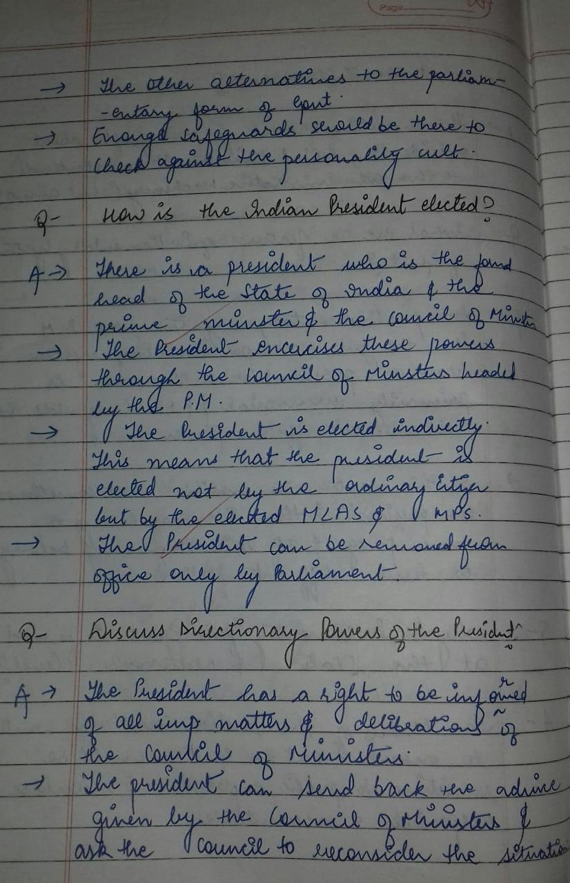 CLASS 11 CH-4 EXECUTIVE HAND WRITTEN NOTES PDF BY SIMRAN SAHNI