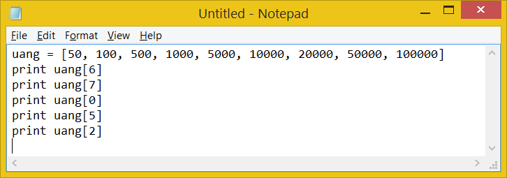 Mengenal Variabel Array Pada Python - Niguru Indonesia Mengenal Variabel Array Pada Python - Niguru Indonesia