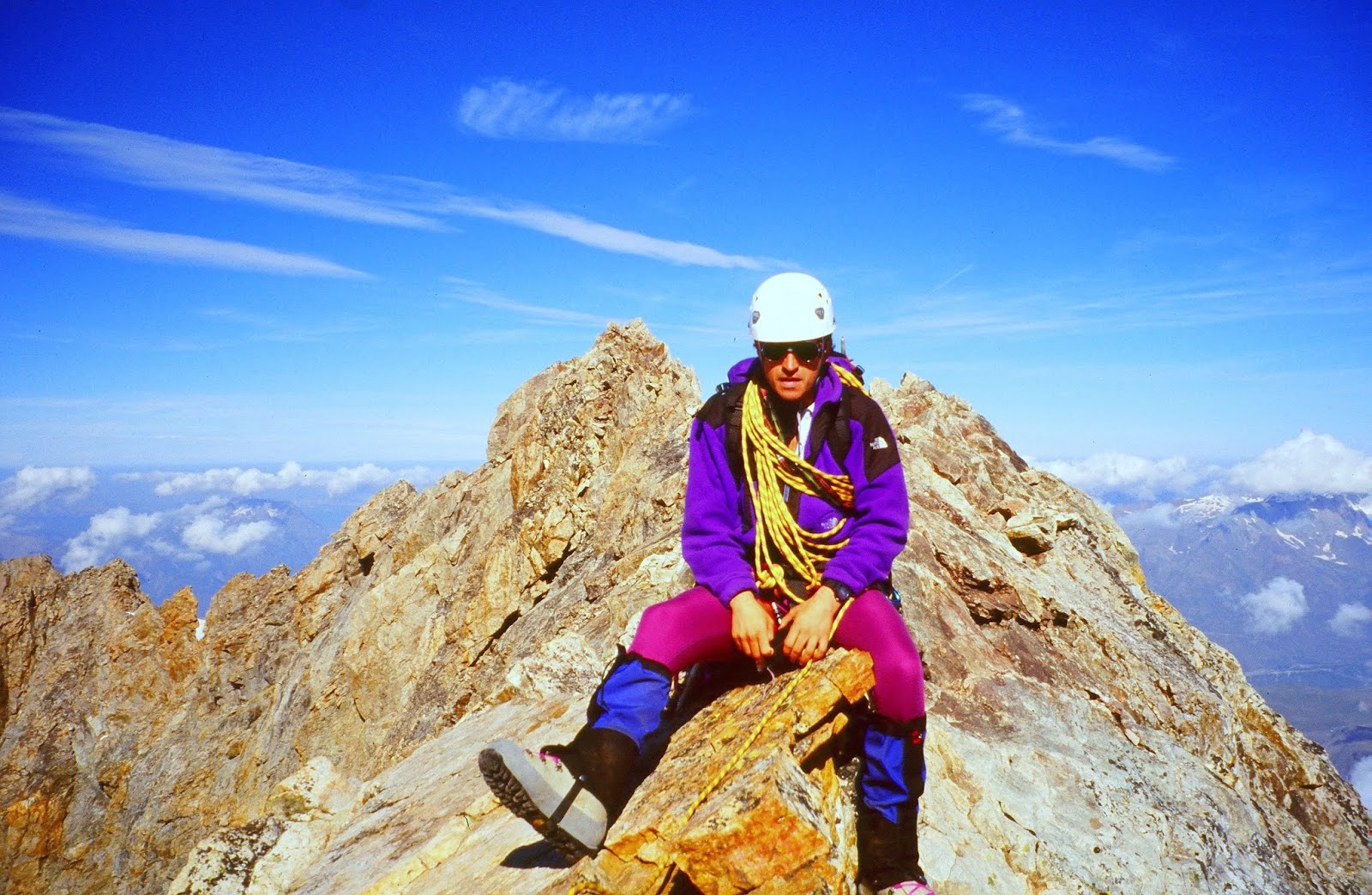 El sueño de la ruta del lobo: Le Rateau Est (3800 m) vía normal arista ...