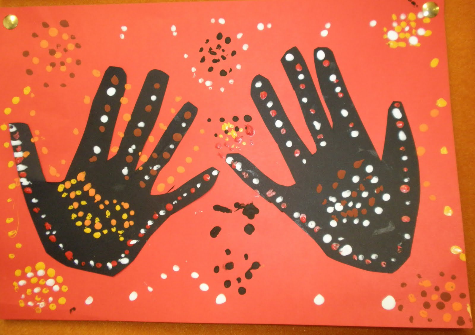 Art With Mrs Baker Aboriginal Hand Print Art