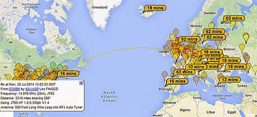 Roger G3XBM's (Mainly) Amateur Radio Blog: PSK Reporter maps
