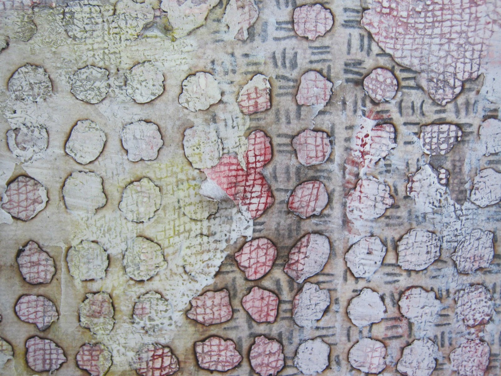 Blissful-Bohemian: New Collage/Burn Painting