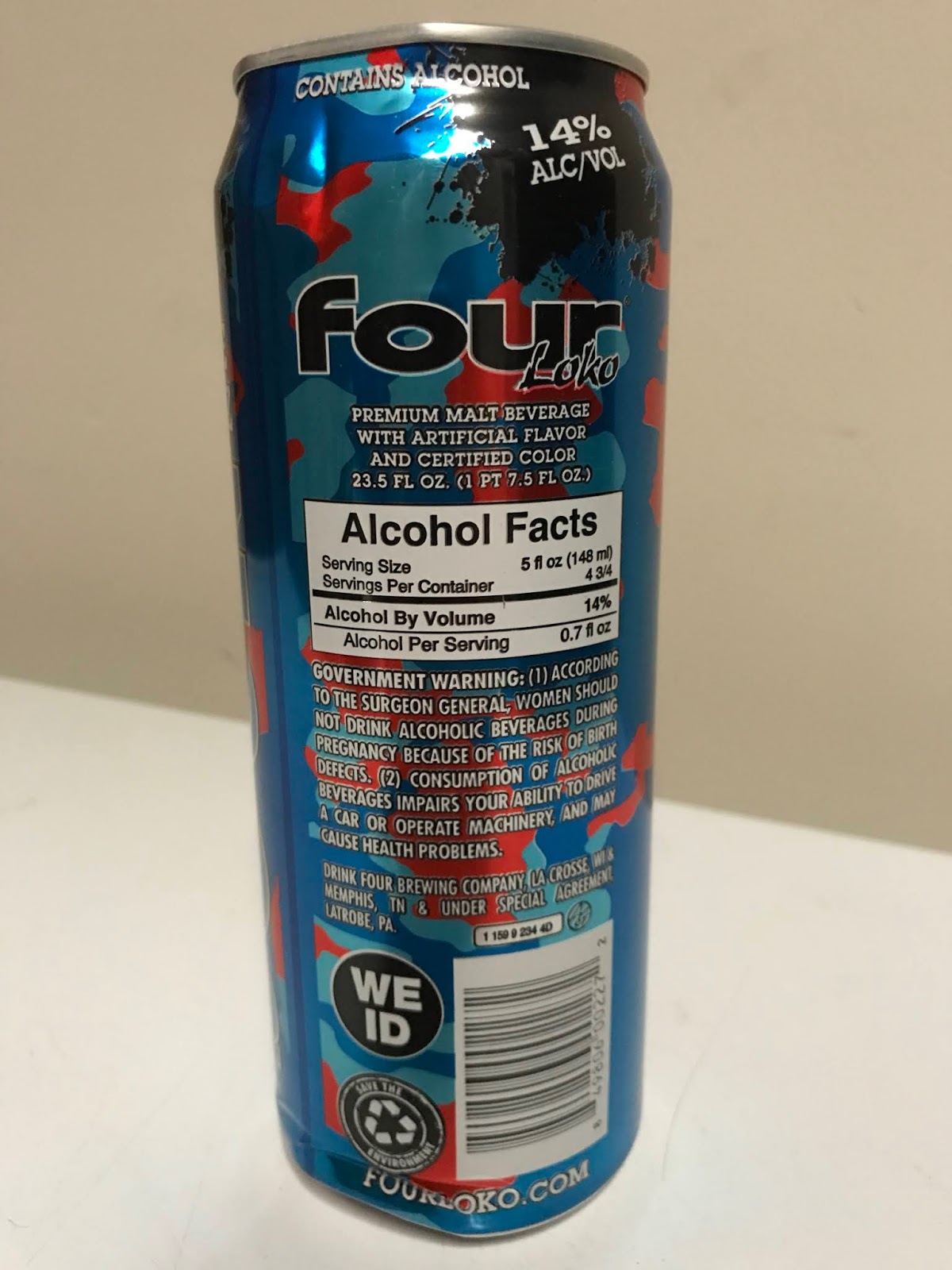 Malt Beverage Of The Week - Four Loko Sour Blue Razz