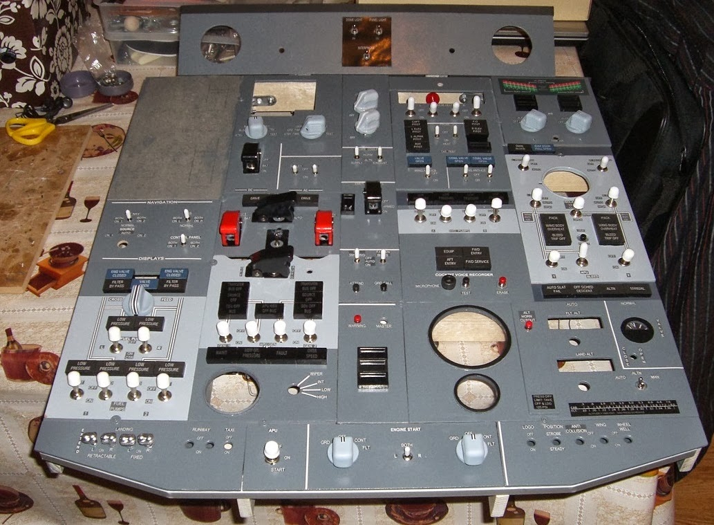 B737 Home Cockpit: OVERHEAD (Led y Switches)