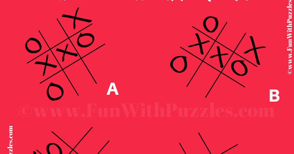 Odd One Out: Tic Tac Toe Picture Puzzle Question