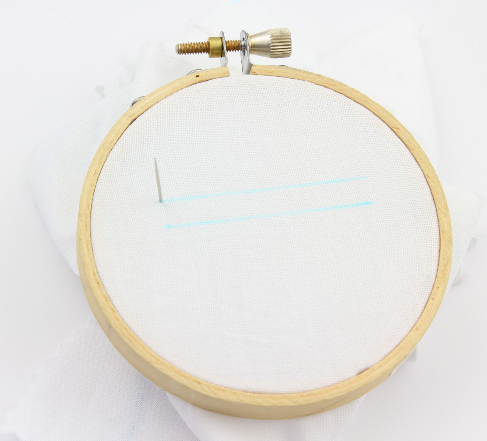 big B: Threaded Running Stitch