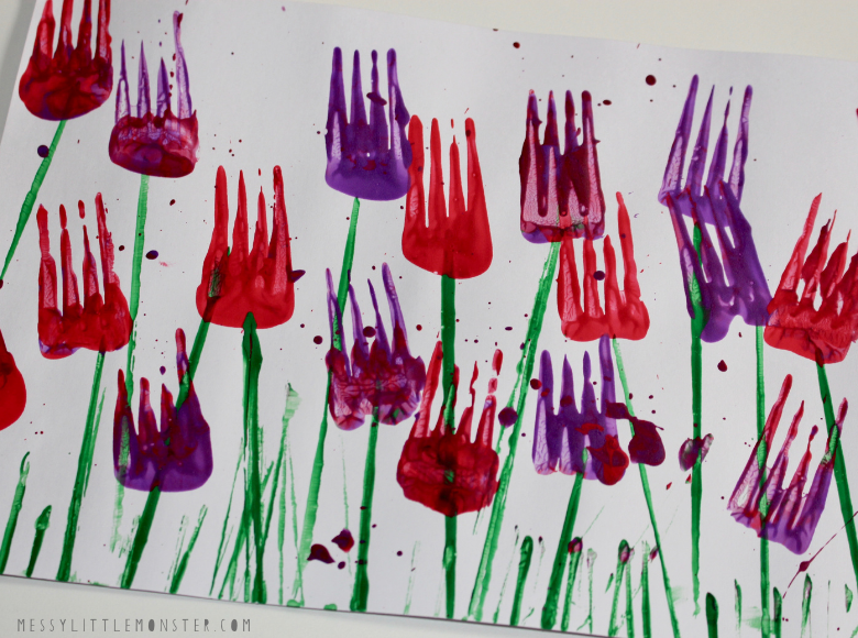 Fork Flower Painting