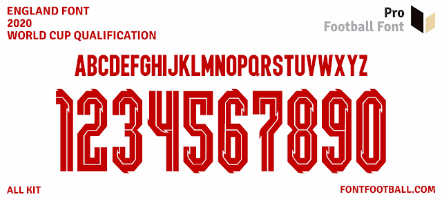 England Euro 2020 Font