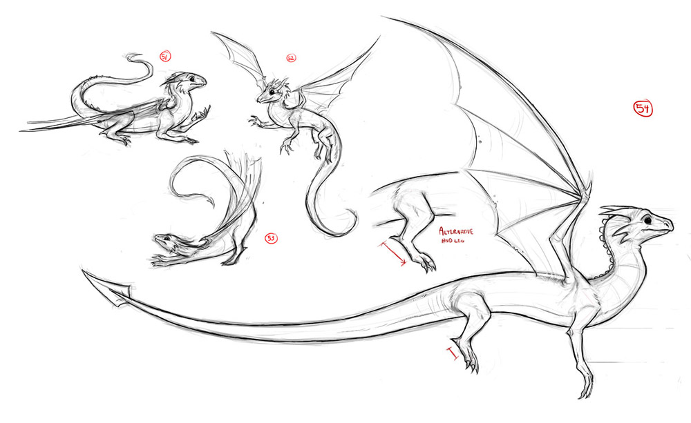 Small sized dragon concept art | Arthur Gil Larsen blog