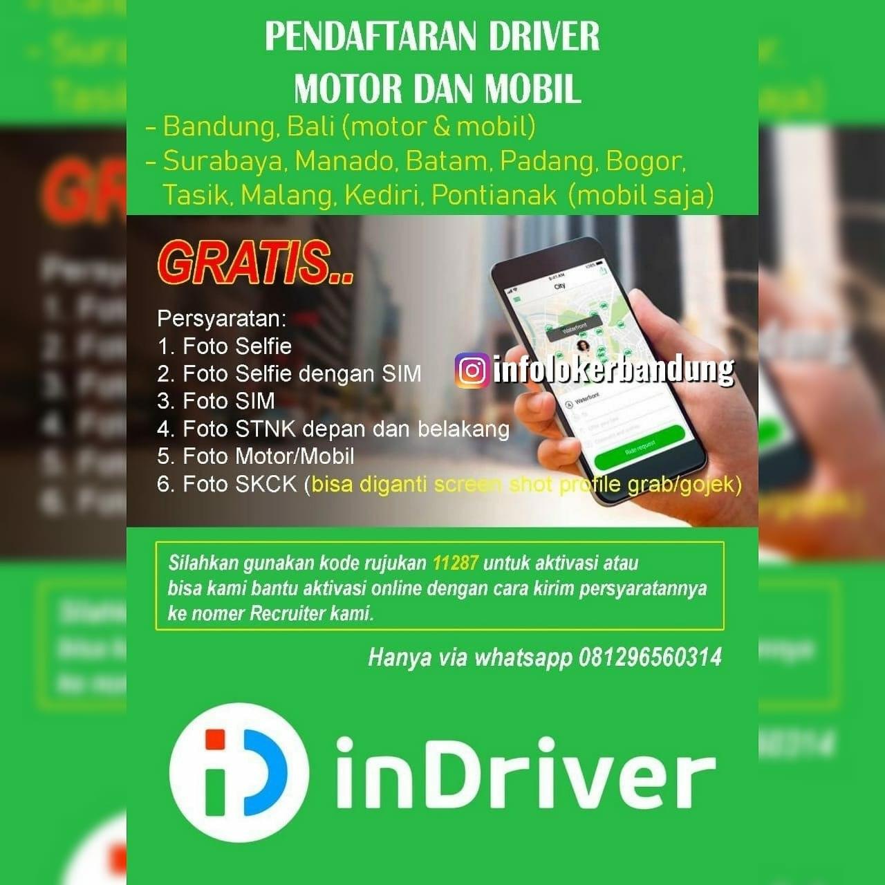 Lowongan Driver di Indriver Bandung Januari 2020 - Info Loker Bandung ...
