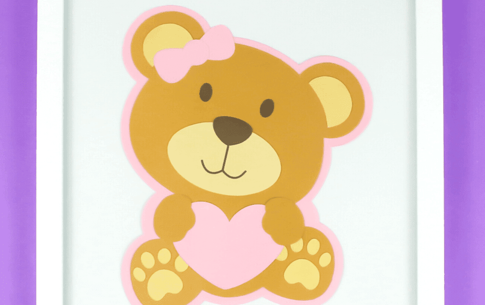 Teddy Bear Wall Art - DIY Nursery decor - oh partyland