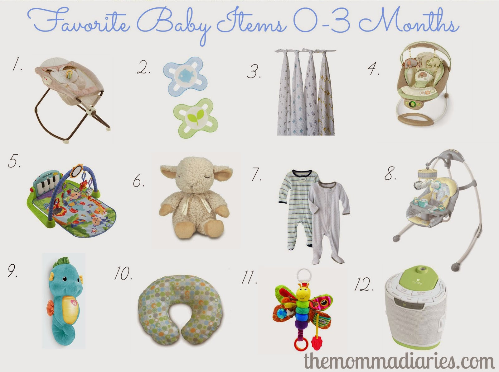 Favorite Baby Items 0-3 Months - The Momma Diaries