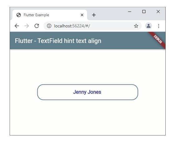 Flutter TextField Hint Text Align flutter-textfield-hint-text-align