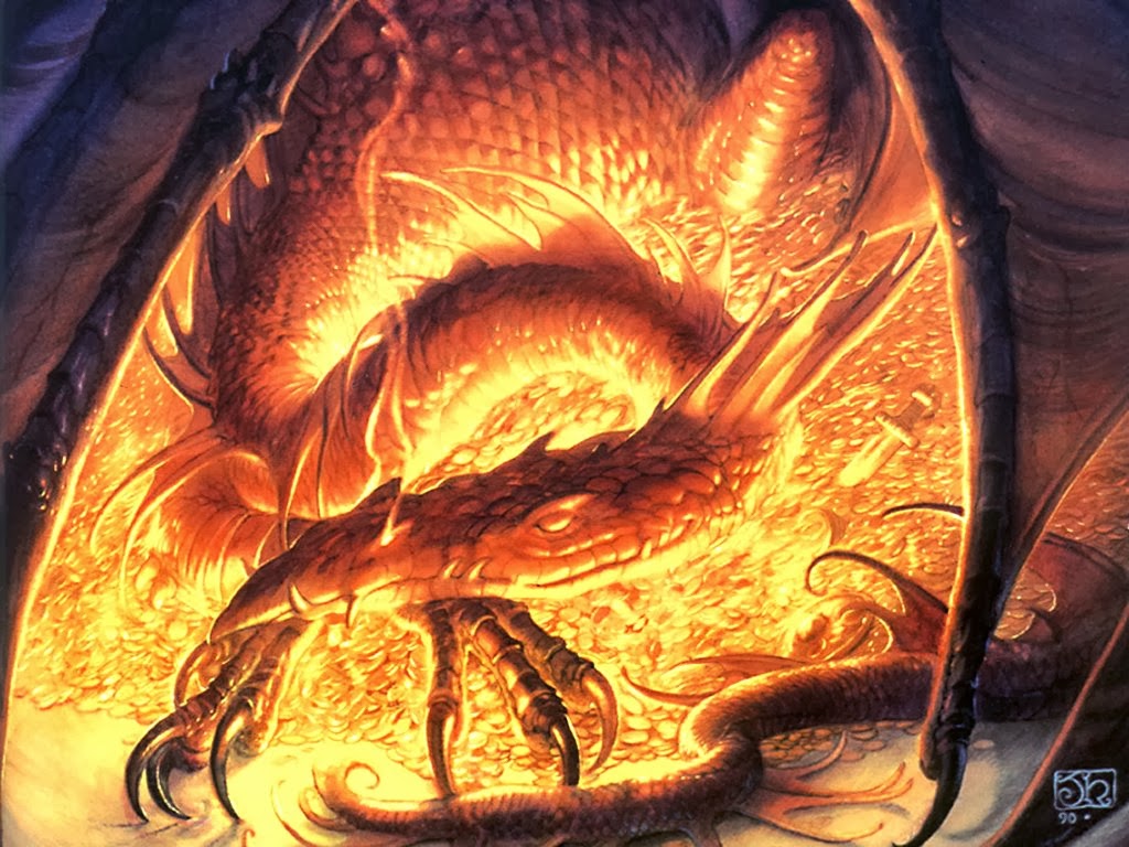 Smaug Breathing Fire Movie