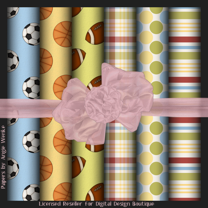 The Clipart Corner: Sports Themed Scrap Papers