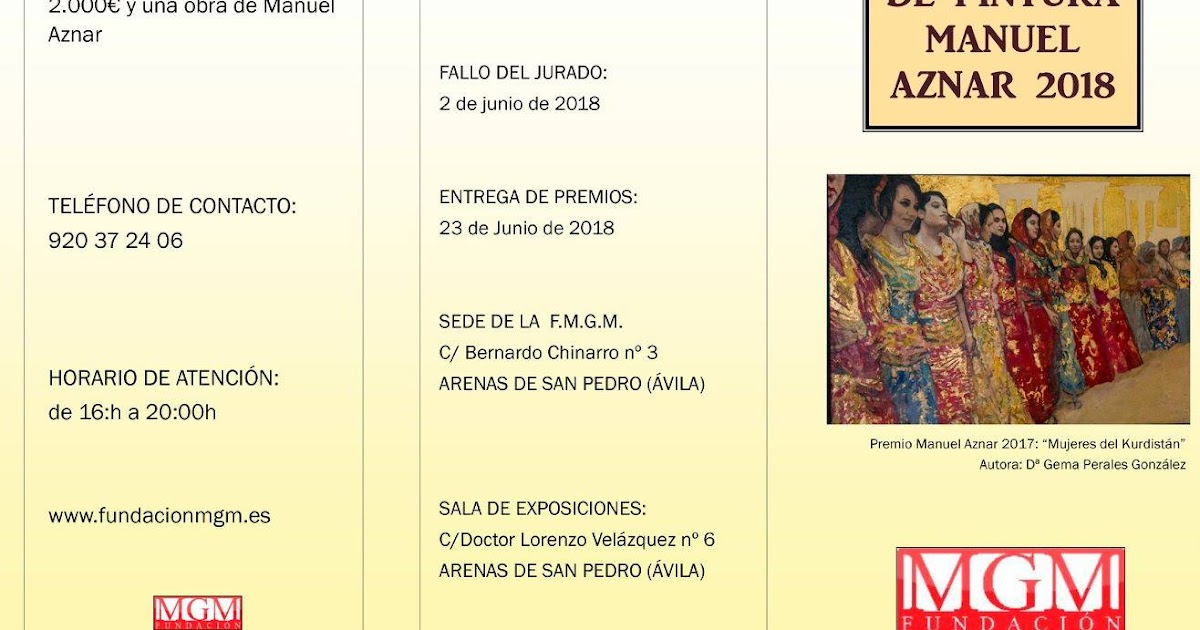 23 Junio: IX Premio de Pintura Manuel Aznar 2018