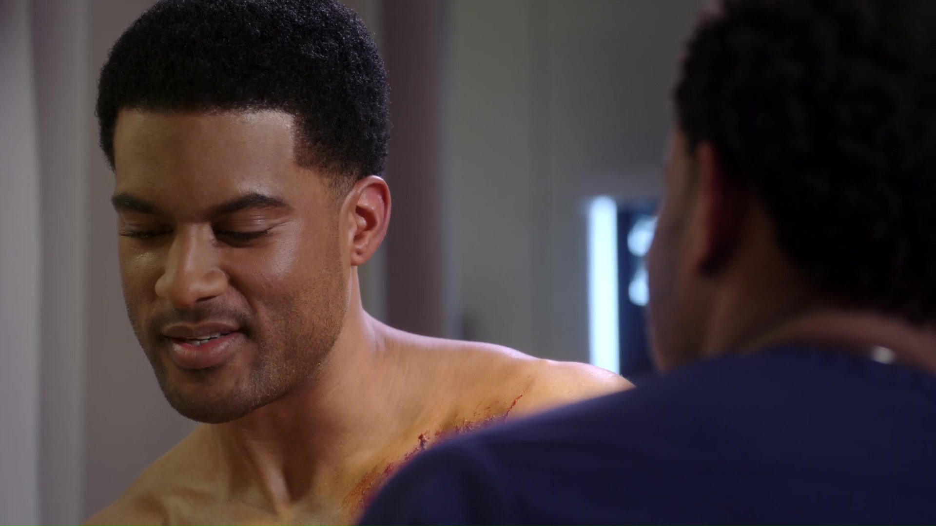 ausCAPS: JR Lemon shirtless in The Night Shift 3-03 "The Way Back"