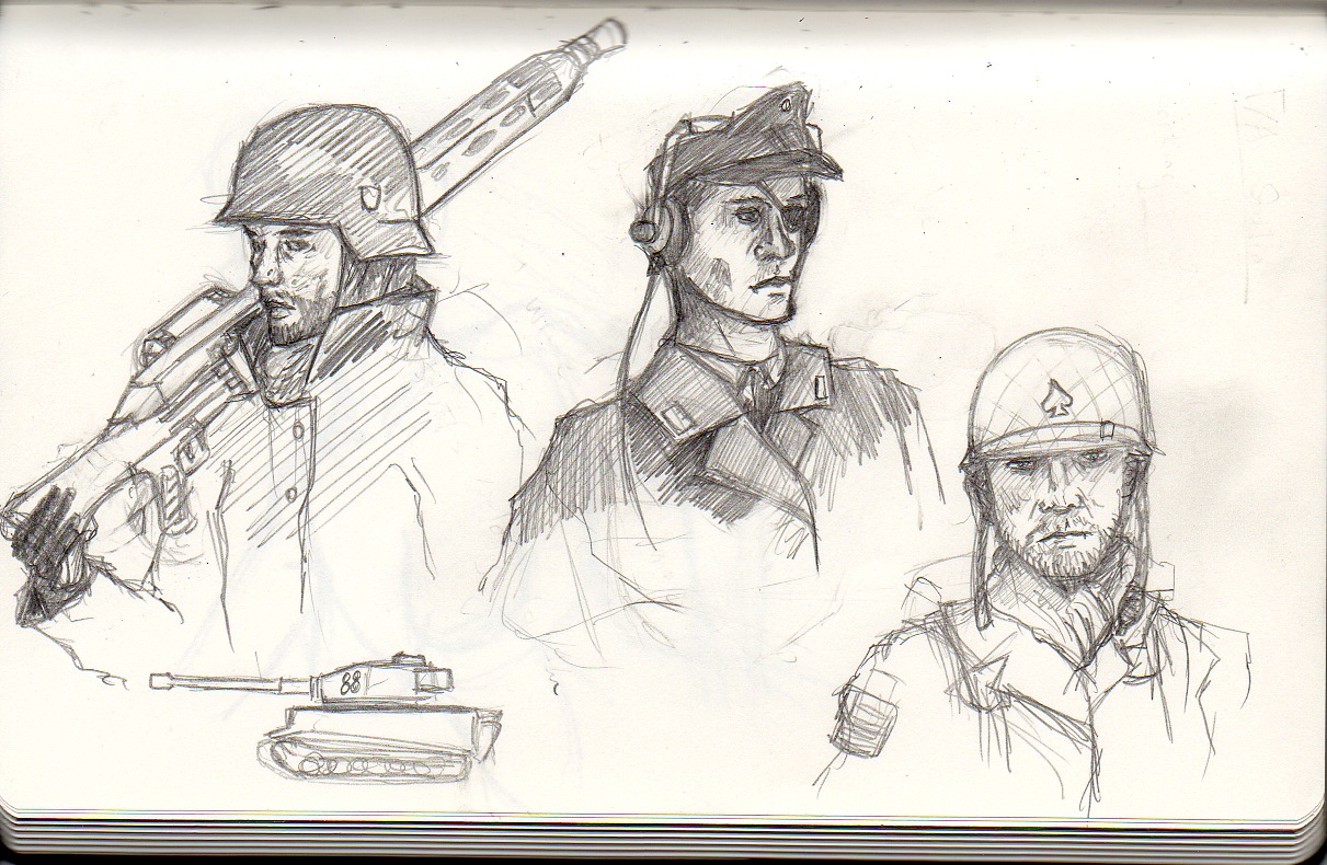 Matthew Basinski's Art: First roll of my sketches.