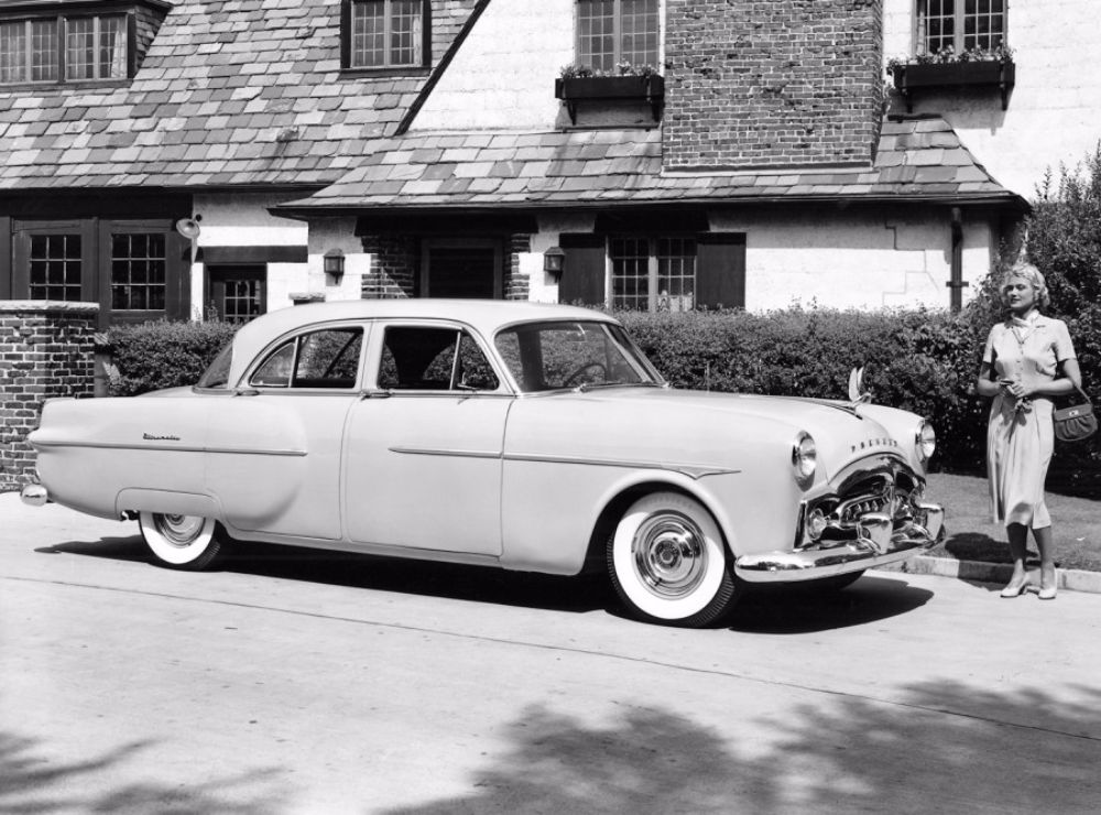 Beautiful Black and White Photos of a 1951 Packard 300 4-Door Touring ...