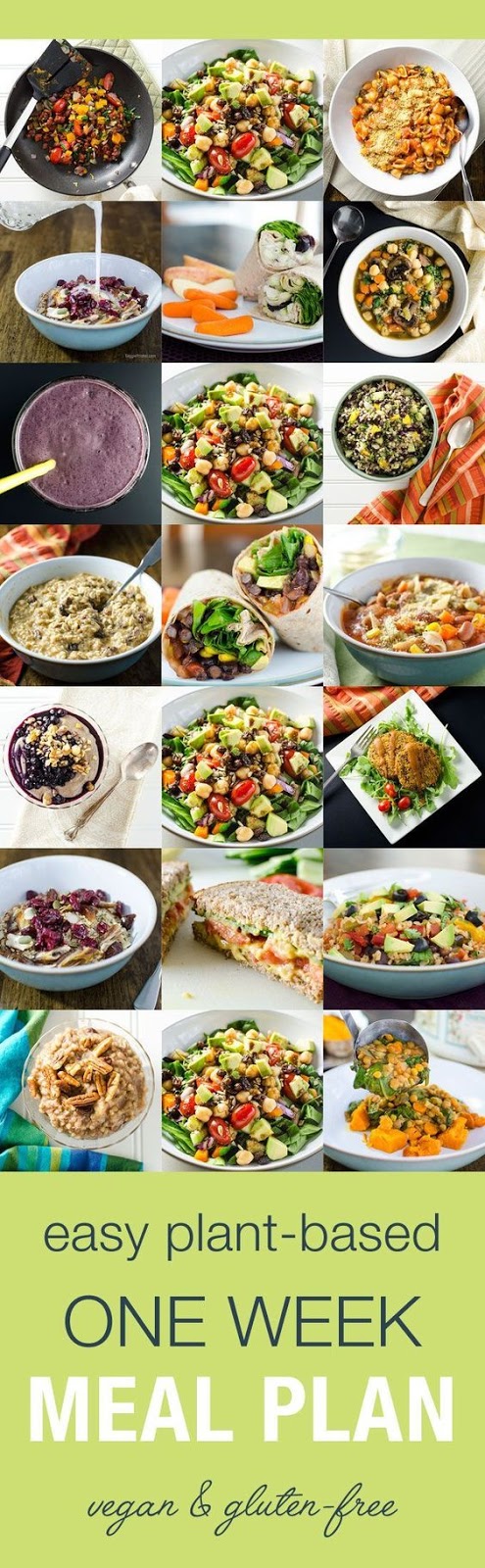This easy one-week plant-based meal plan - Health Meal Prep Ideas
