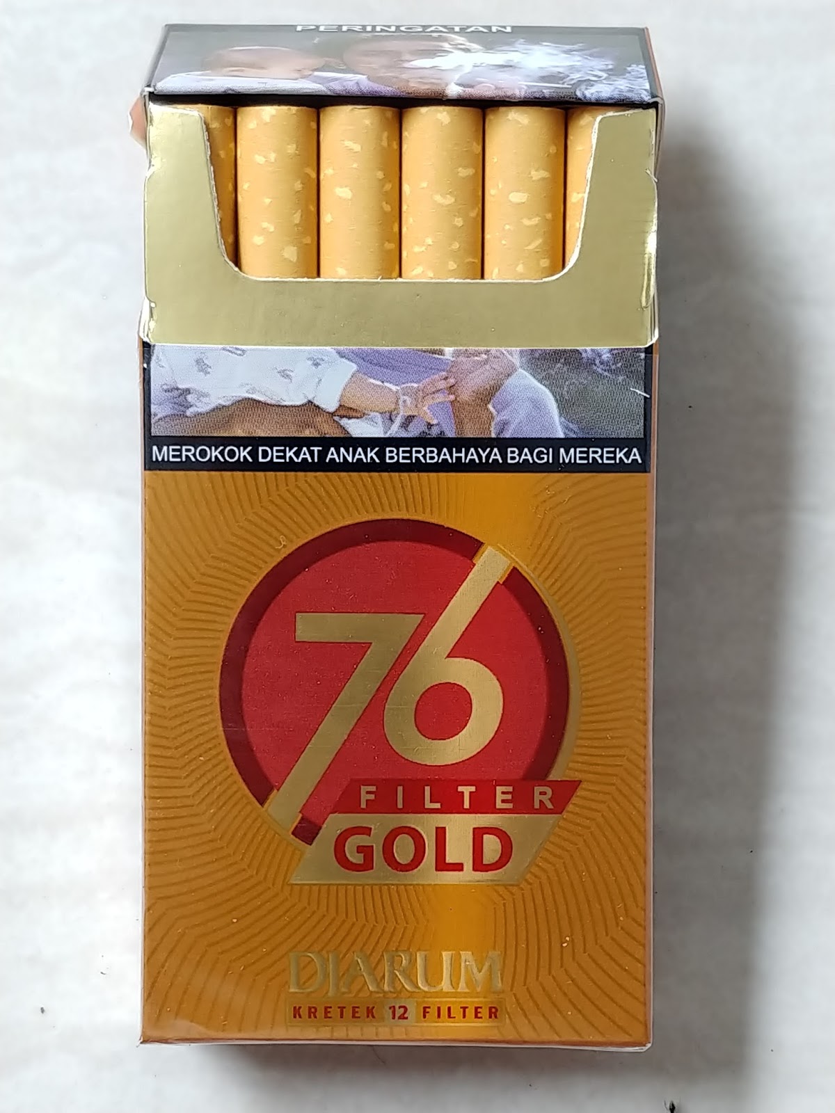 Djarum 76 Filter Gold Kemasan Baru isi 12 Batang, Rejuvenasi Djarum 76 ...