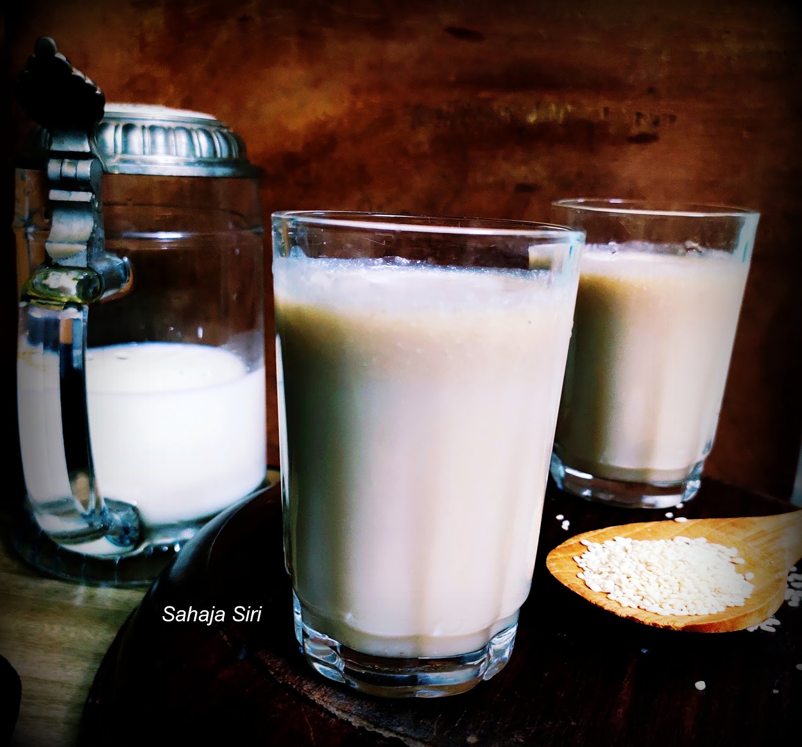 Dates Sesame Juice/ Ellu Kharjura milkshake