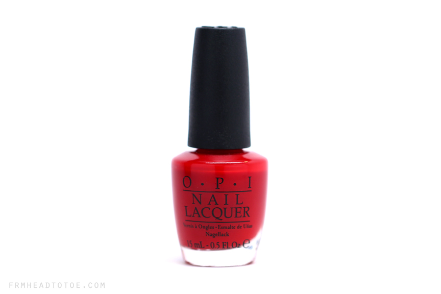 Manicure Monday: OPI Red Hot Rio - From Head To Toe