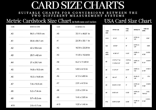Useful Charts For Cardmaking