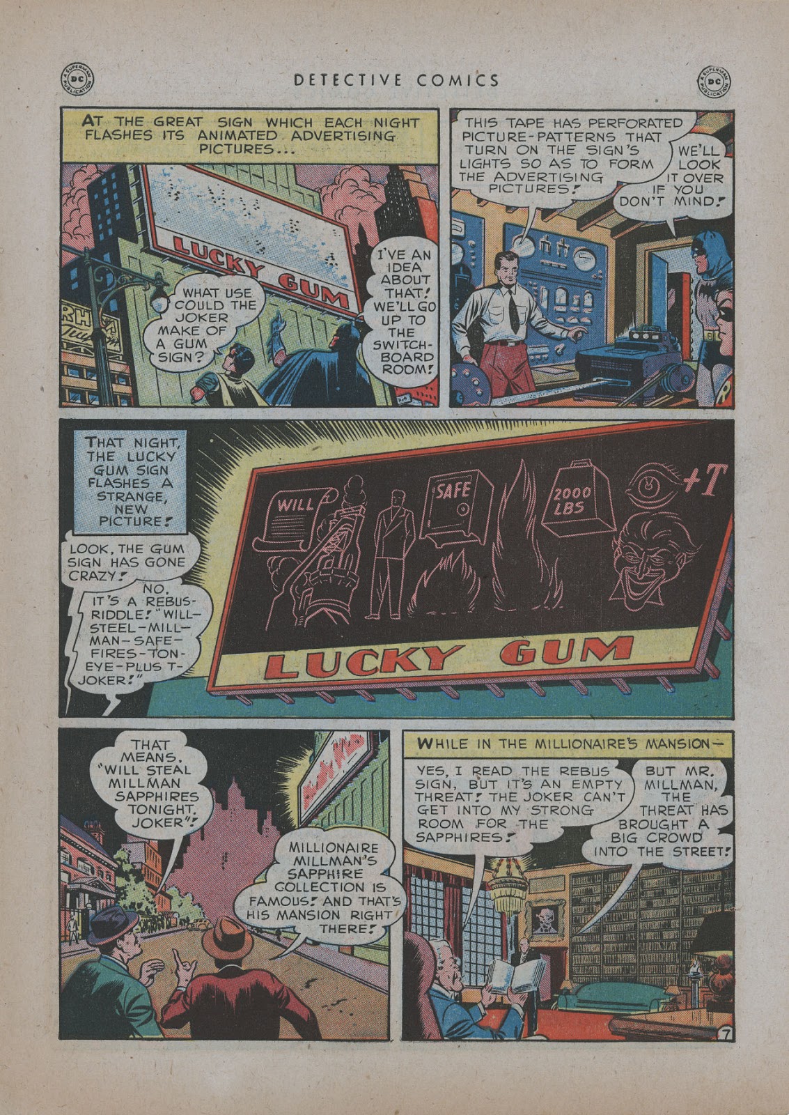 Rebus Crimes! (DETECTIVE #137) Joker Cover Story