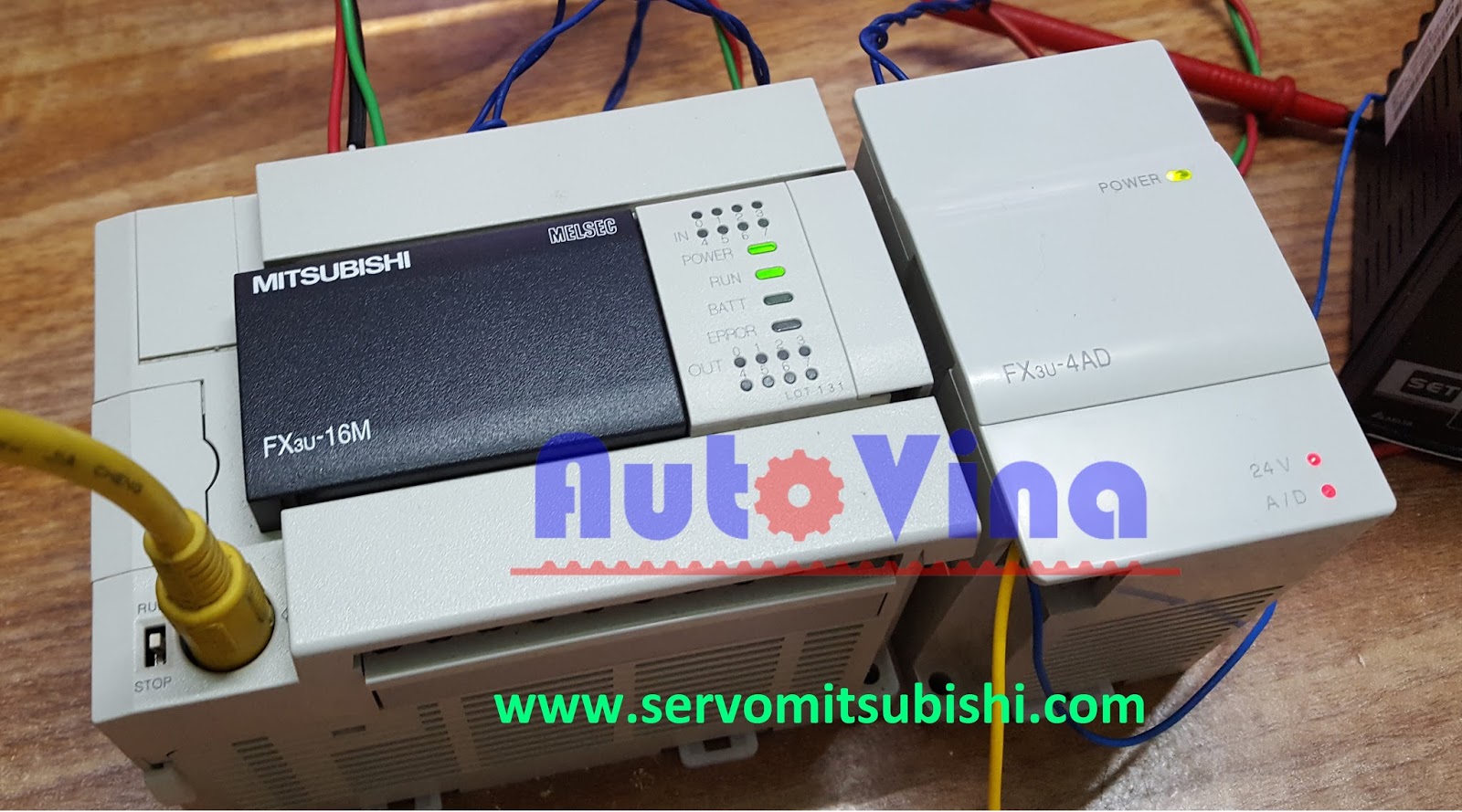Lập trình PLC Mitsubishi kết nối Module FX3U-4AD | Đại lý bán Servo PLC HMI
