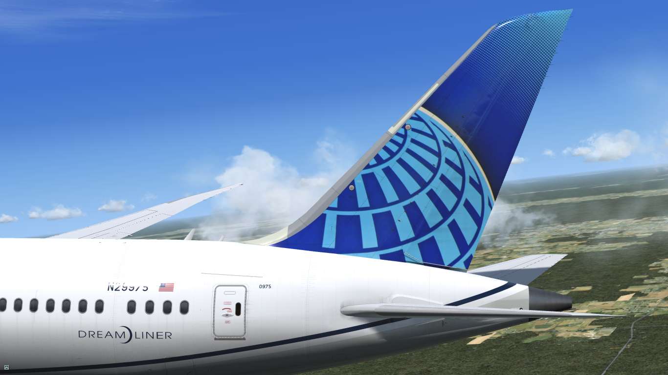 Texturas Brasileiras: United Airlines N29975 Boeing 787-9