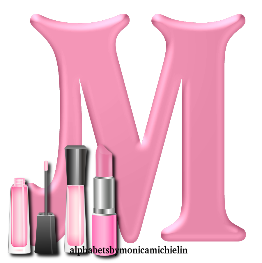 M. Michielin Alphabets: PINK EYES MASK, GLOSS LIPS, LIPSTICK ALPHABET ...