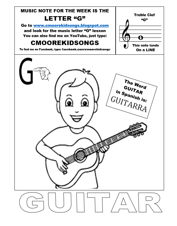CMoore Kidsongs with Mrs. Carol Louise Moore: 1-5 Grade Music Letter G ...