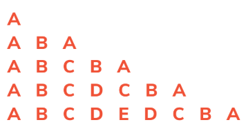 BEGINNER's ALPHABET PALINDROME