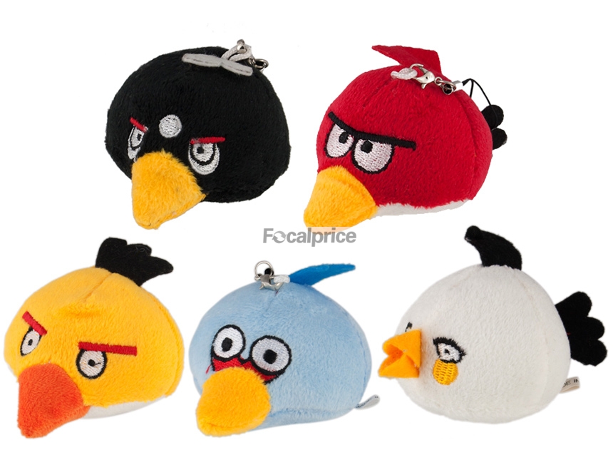 Stuffed Angry Birds Keychain String 5PCS | Products Made in
