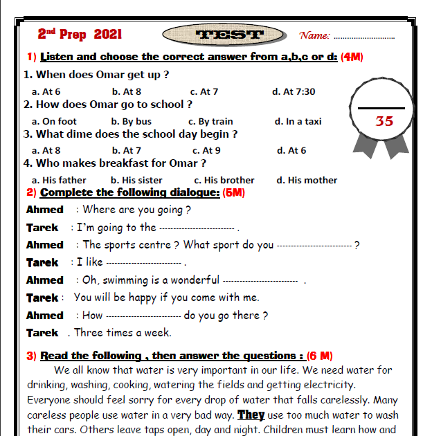 Test prep 2 unit 1-2 Mr_Osama Fathy