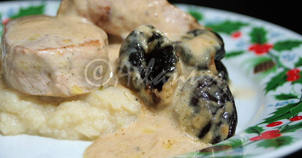 Terapia do Tacho: Lombinho de peru com ameixas e puré de couve-flor ...