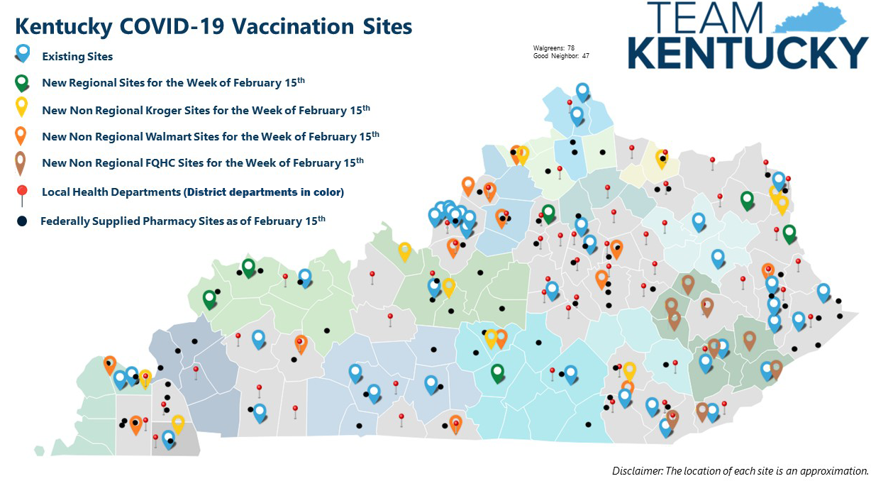 KENTUCKY HEALTH NEWS: State announces more vaccination locations ...