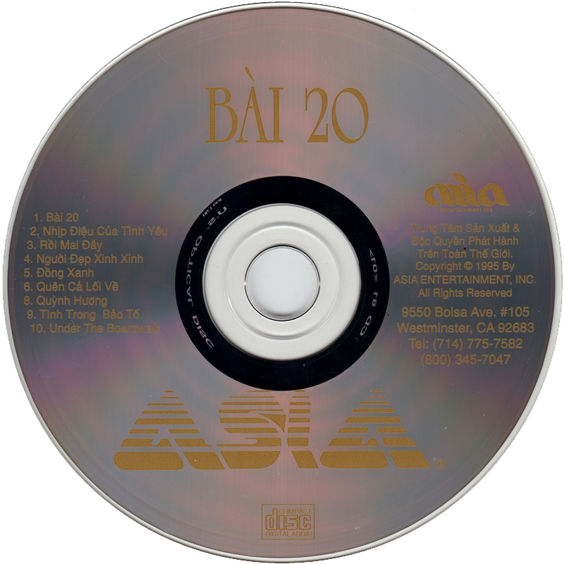 Asia CD 81 - Bài 20 ~ Cover Nhạc Việt