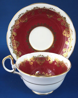 Antiques And Teacups: Tuesday Cuppa Tea, Red teacup and Bourbon Balls
