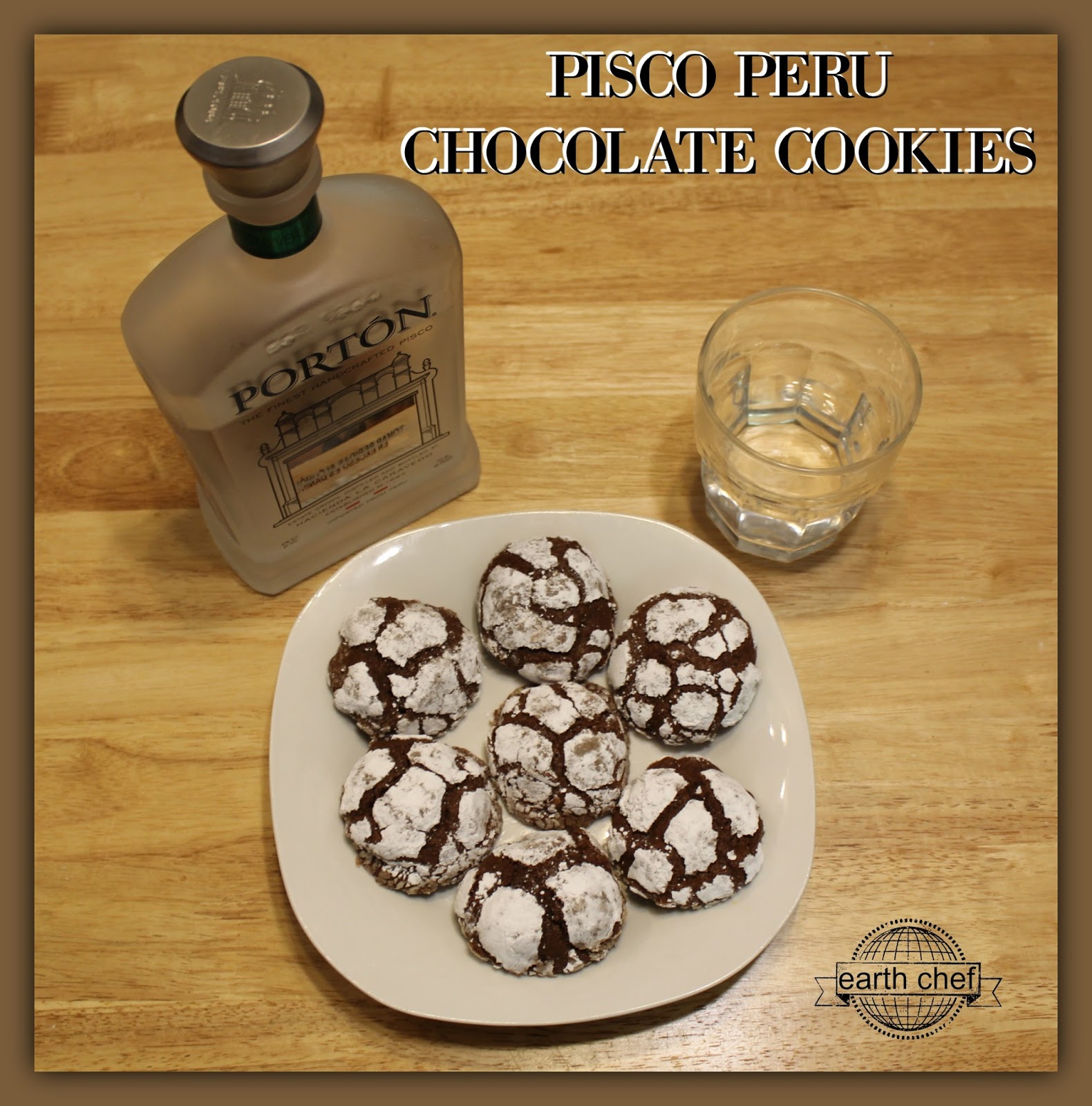 earth chef: PISCO PERU CHOCOLATE COOKIES