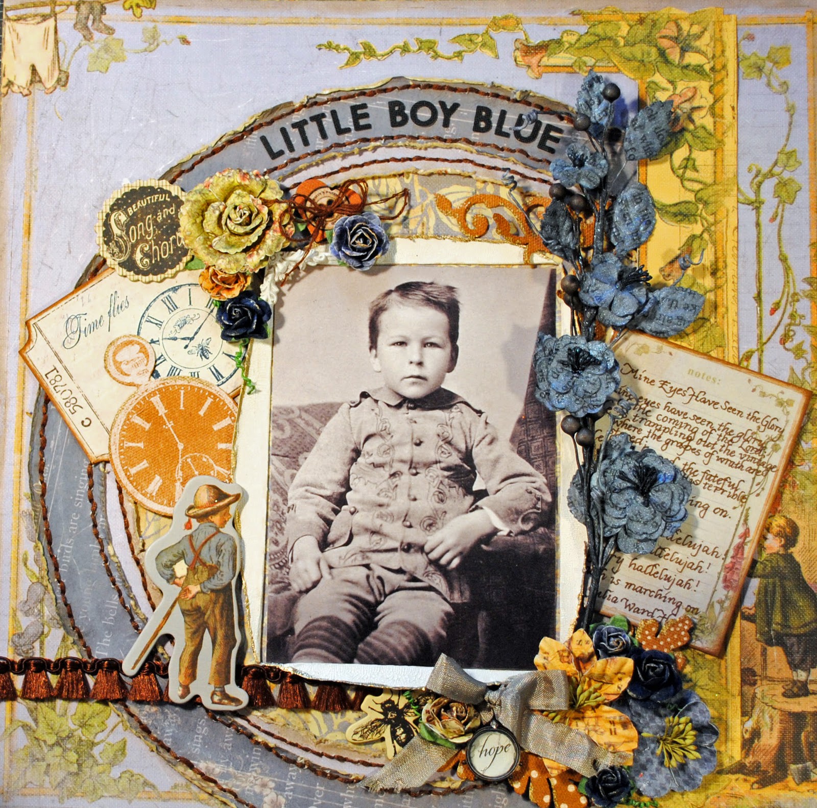 A Sassy Scrapper: LITTLE BOY BLUE