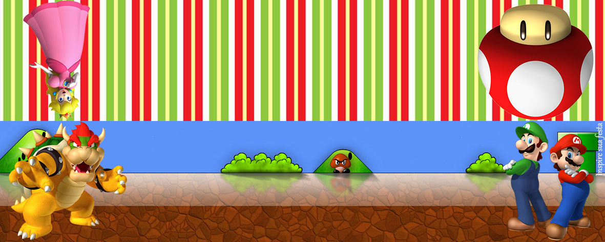 Super Mario Bros Party: Free Printables Candy Bar Labels and Toppers ...